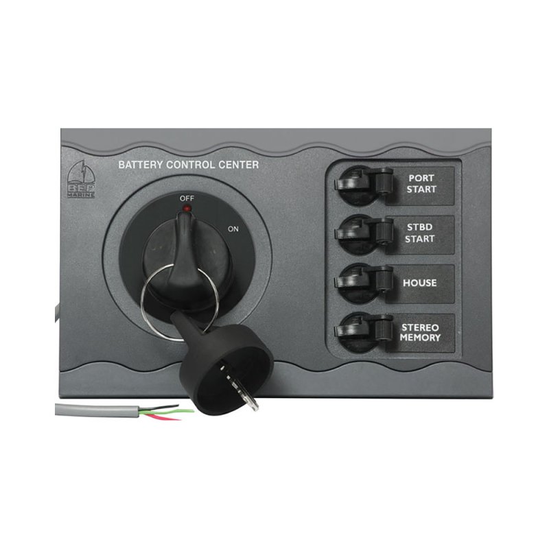 BEP Contour Battery Control Center For Twin Engine Key Switch & 4X ...