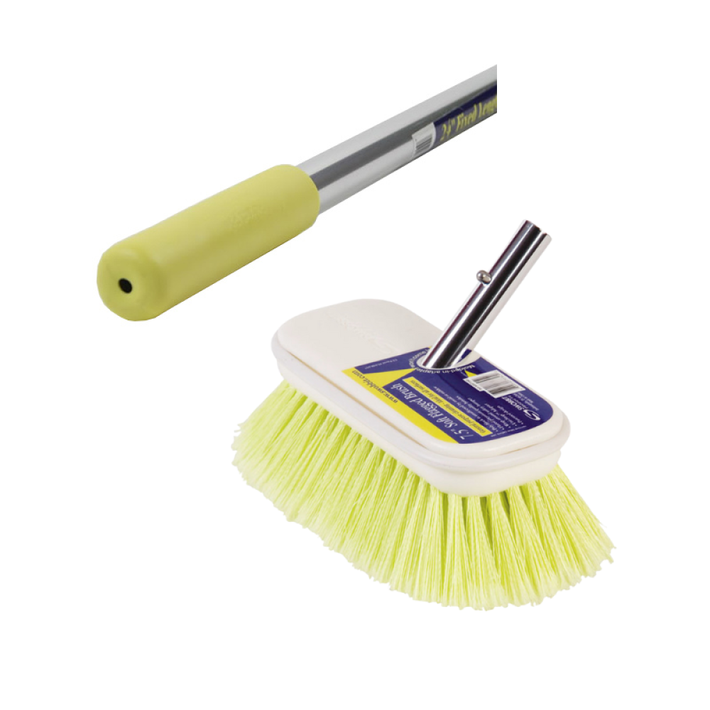 Swobbit® 7.5in Soft Brush With 48 in Pole : Barrus