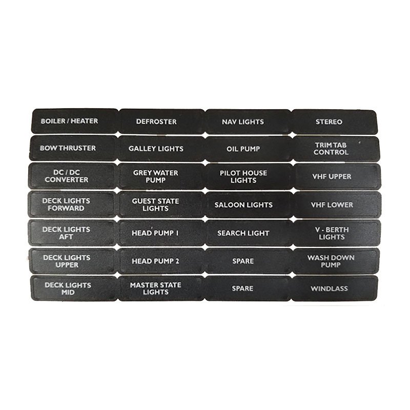 BEP Label Set For Circuit Breaker Panels - Set 9 - Bulk Pack Qty 5 : Barrus