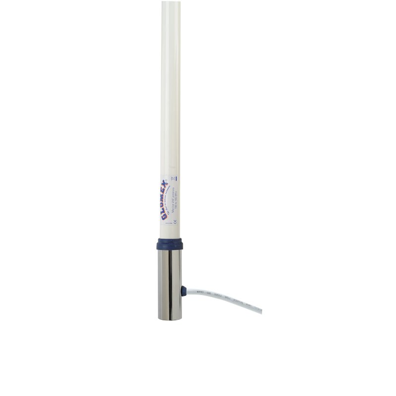 Glomex 2.4 M Fibreglass Antennas (Chrome) : Barrus