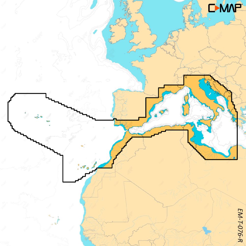 C-Map® Reveal™ X - West Mediterranean : Barrus