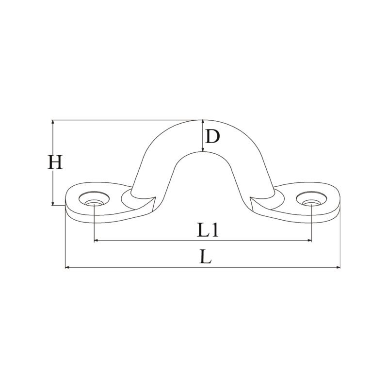 Stainless Saddle/Lacing Eye : Barrus