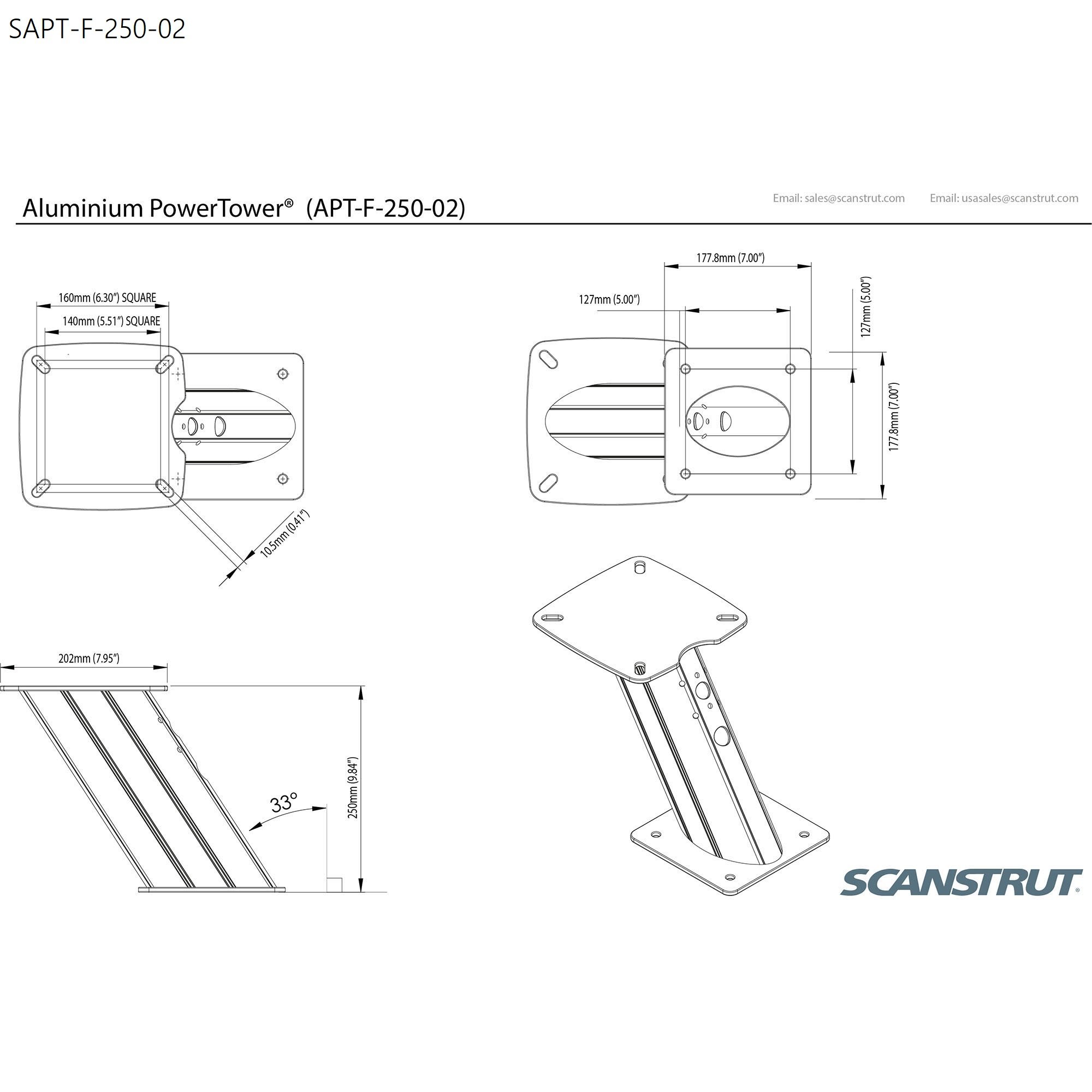 Scanstrut Aluminium Power Tower® : Barrus