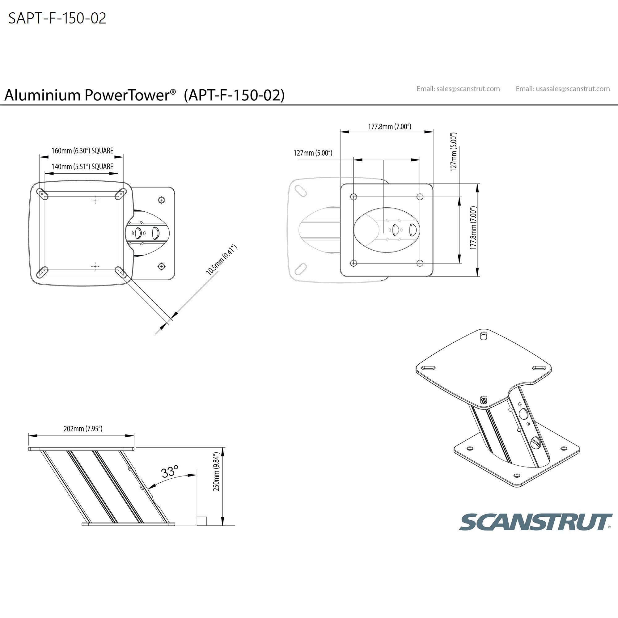Scanstrut Aluminium Power Tower® : Barrus