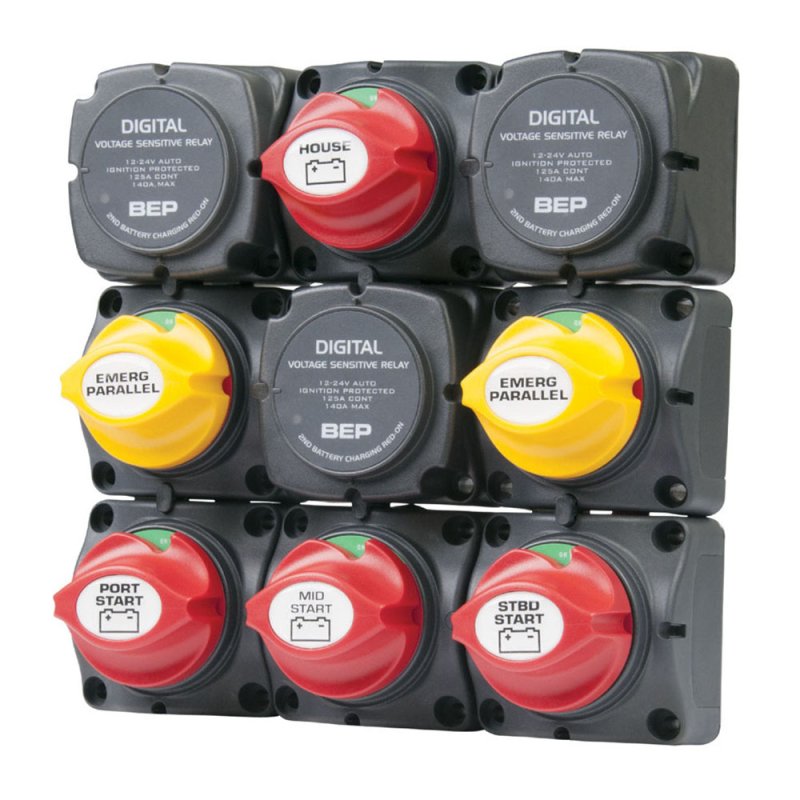 BEP Battery Distribution Cluster For Triple Outboard Engine With FOUR ...