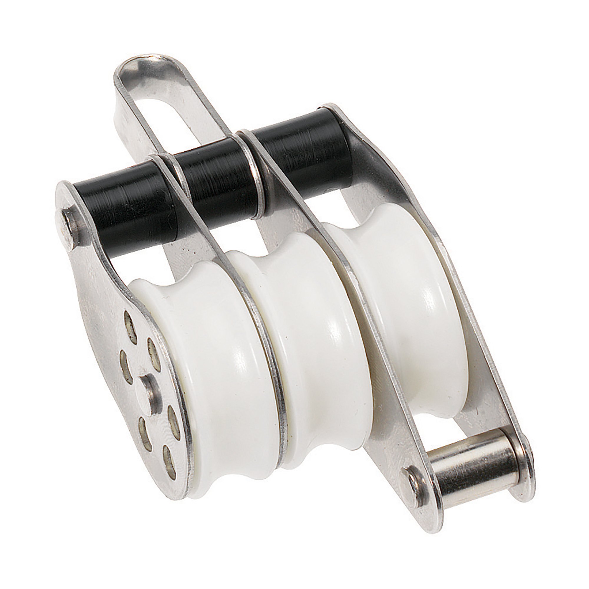 Barton Marine 45 mm Stainless Block - Triple, Fixed Eye & Becket : Barrus