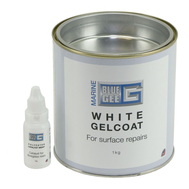 Blue Gee Clear/White Gelcoat & Catayst Kit : Barrus