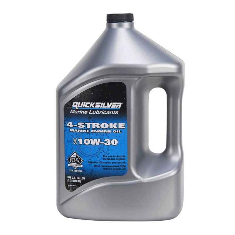 Quicksilver 4-Stroke Mineral Marine Oil 10W30 - 4 Ltr : Barrus